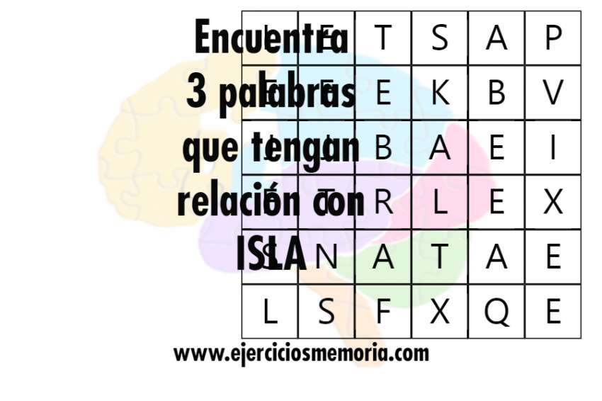 Ejercicio Nº4137 de tipo Sopas de Letras | Rutina