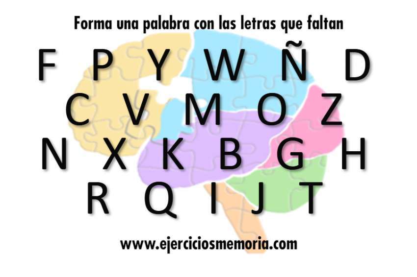 Ejercicio Nº4899 de tipo Forma la palabra | Rutina 2023-10-14