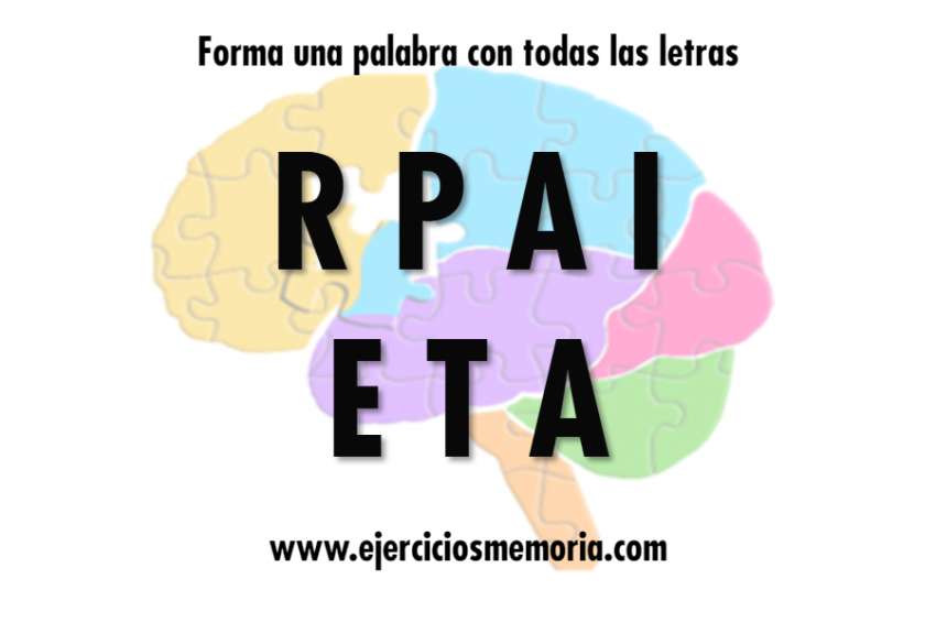 Ejercicio Nº7563 de tipo Forma la palabra | Rutina 2025-02-06