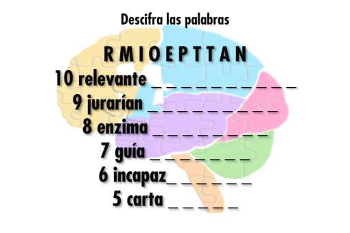 Ejercicio Nº7861 de tipo Descifra la palabra | Rutina 2025-04-10