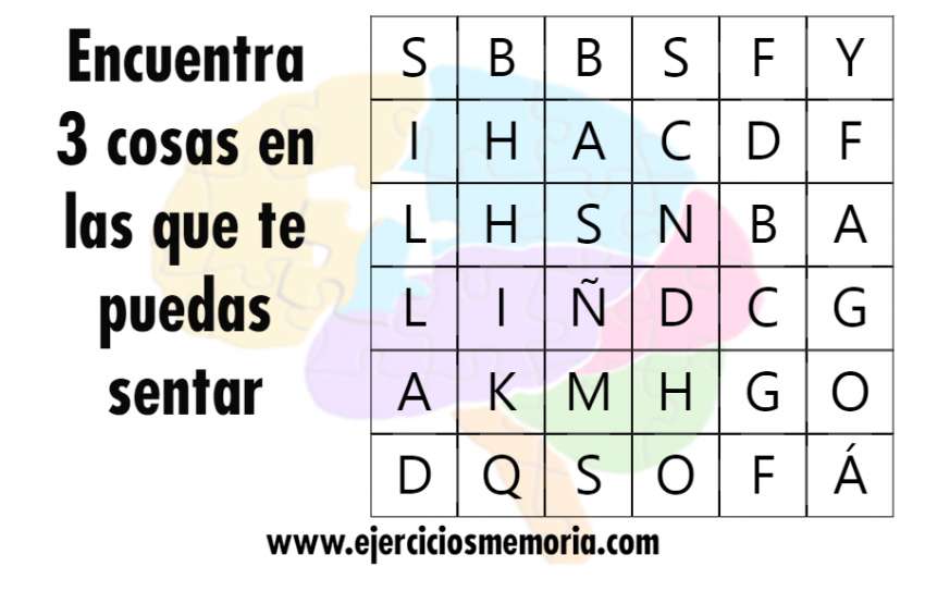Ejercicio Nº8646 de tipo Sopa de Letras | Rutina 2024-10-01